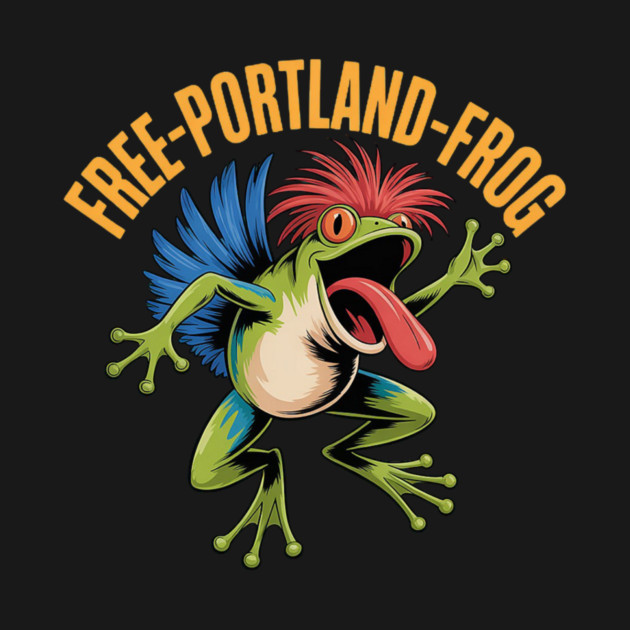 Free-Portland-Frog - Free Portland Frog - T-Shirt | TeePublic