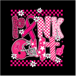 Pink Out Cheer Football Posters and Art Prints for Sale | TeePublic
