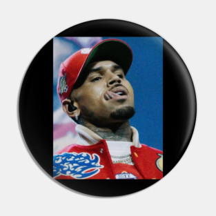 chris brown button pins