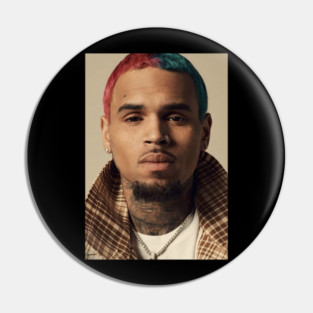 chris brown button pins