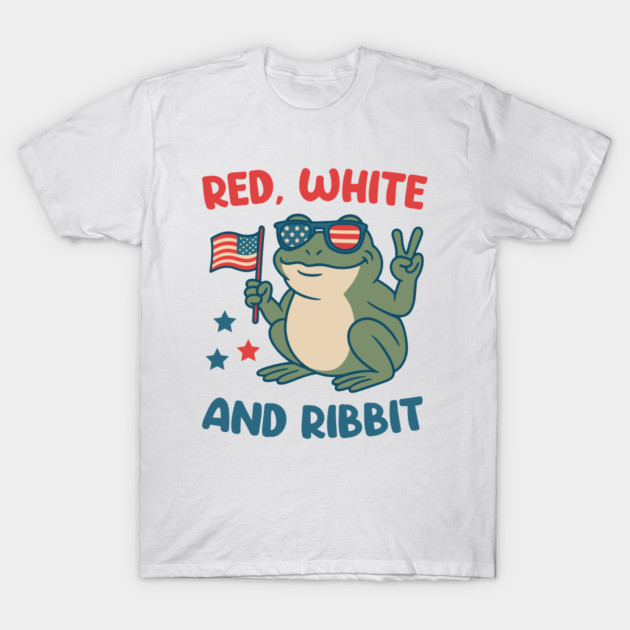 Red, White and Ribbit Frog Patriotic Anti ICE - Red White And Ribbit ...