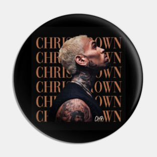 chris brown button pins