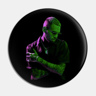 chris brown button pins