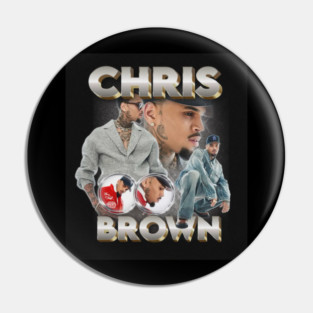 chris brown button pins