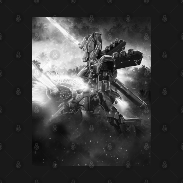 Digital art sazabi black white - Sazabi Red Comet - T-Shirt | TeePublic