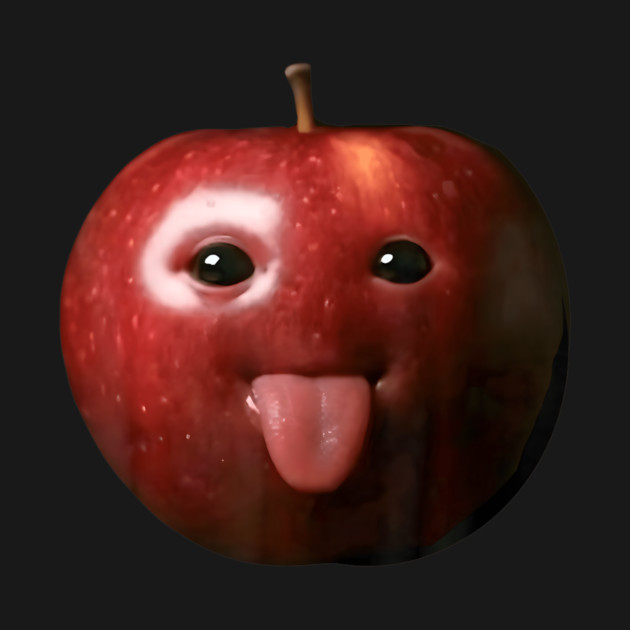 Silly Ai Apple Gen Z Brainrot Humor Tongue Out - Funny Silly Humor - T ...