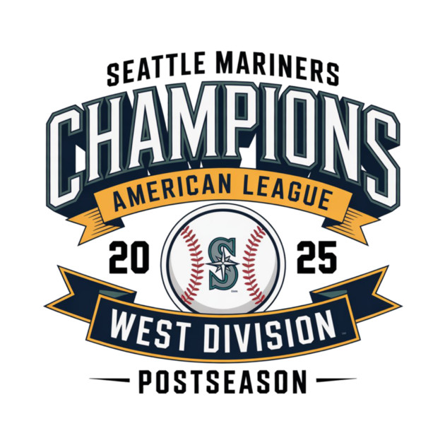 Seattle-Mariners Al-West-Division Champions 2025 - Mariners Al West ...