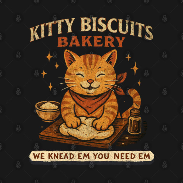 KITTY BISCUITS BAKERY cat baking humor, Vintage Cat meme - Kitty ...