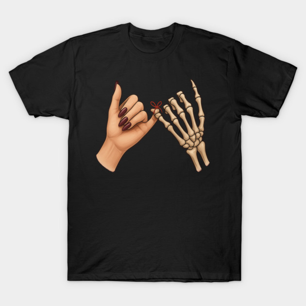 Pinky Promise Forever – Human and Skeleton Hand Gothic Art - Pinky ...