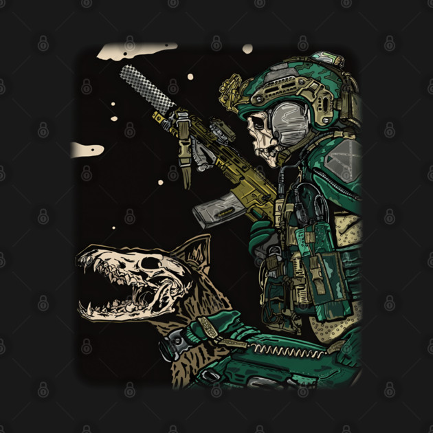 Skull Helmet K9 Night Vision Military - Skull Helmet - T-Shirt | TeePublic