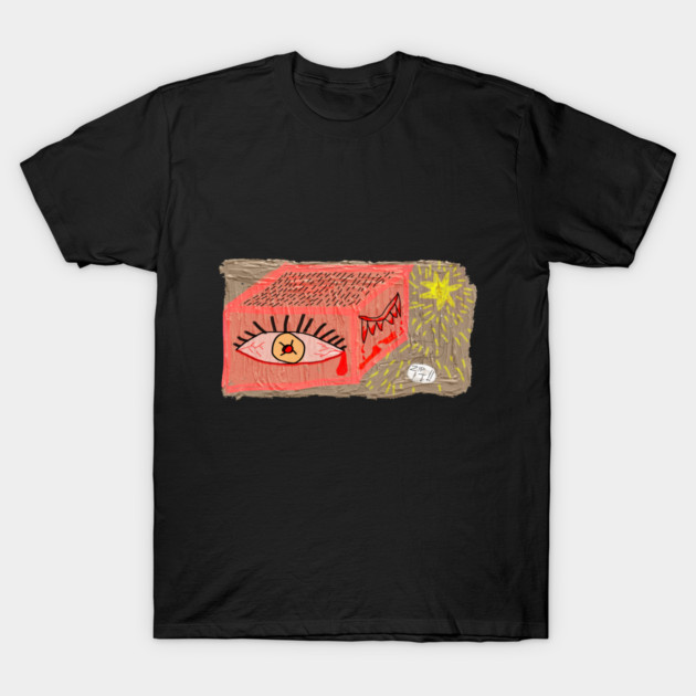 Zip It, It’s Hot as Hell - Angry Surreal Art - T-Shirt | TeePublic