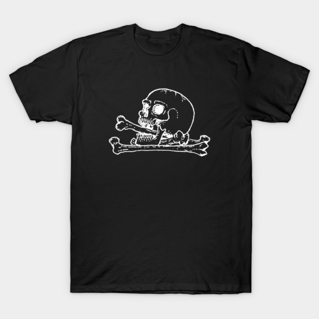 Skull and cross bones (White line) - Realistic Skull And Cross Bones ...