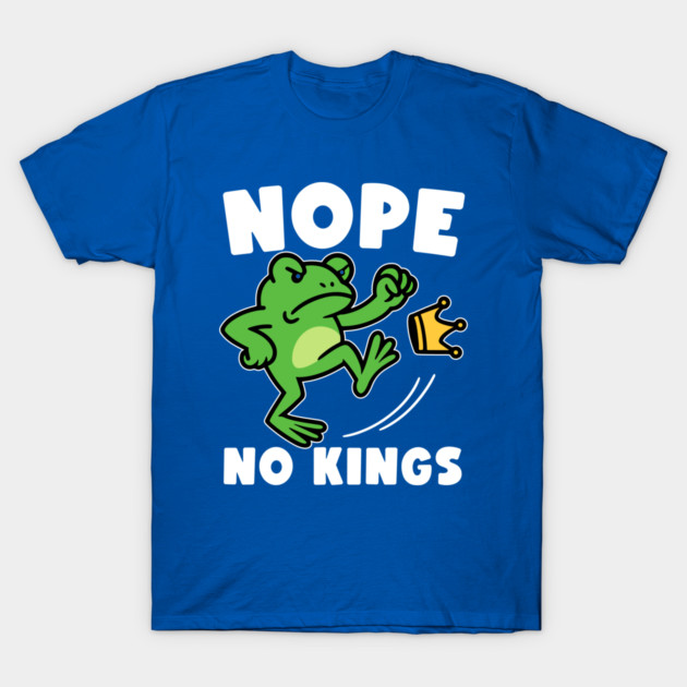 Nope-No-Kings Portland Frog Kicking Crown Funny Subtle 8647 Anti Trump ...