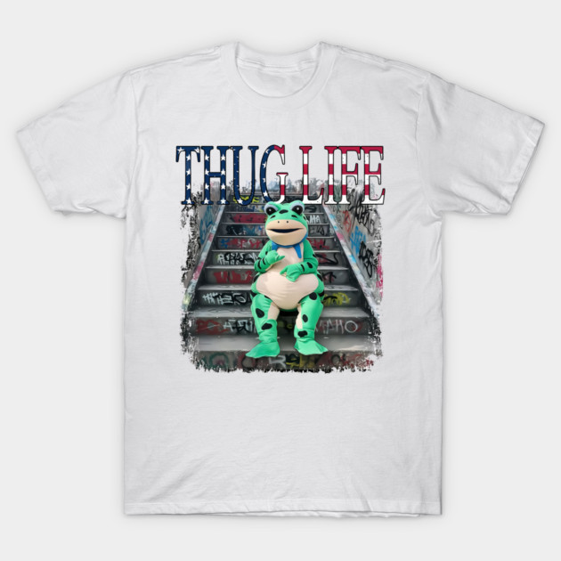 Thug Life Frog Funny Urban Street Meme For Cool And Playful Style ...