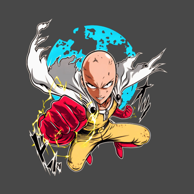 One Punch Man Saitama Art - One Punch Man Saitama - T-Shirt | TeePublic
