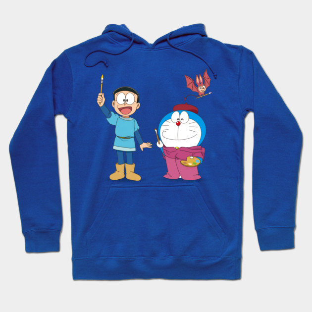 Doraemon Nobita Art World Tales Front & Back - Doraemon - Hoodie ...