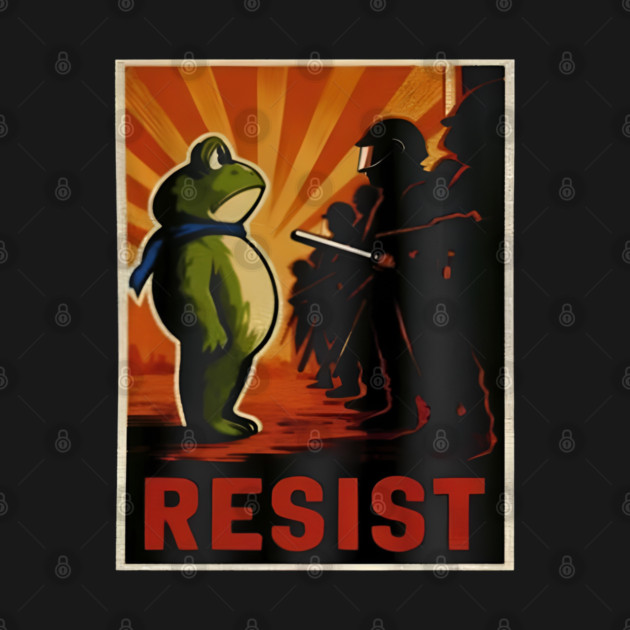 Resist-Portland-Frog - Portland Frog - T-Shirt | TeePublic