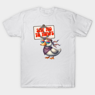 ducks lined up saying