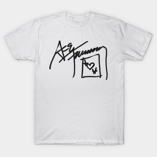 black ace frehley signature - Ace Frehley Signature - T-Shirt | TeePublic