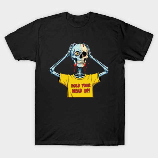 Half Dead, Fully Motivated - Skeleton - T-Shirt | TeePublic