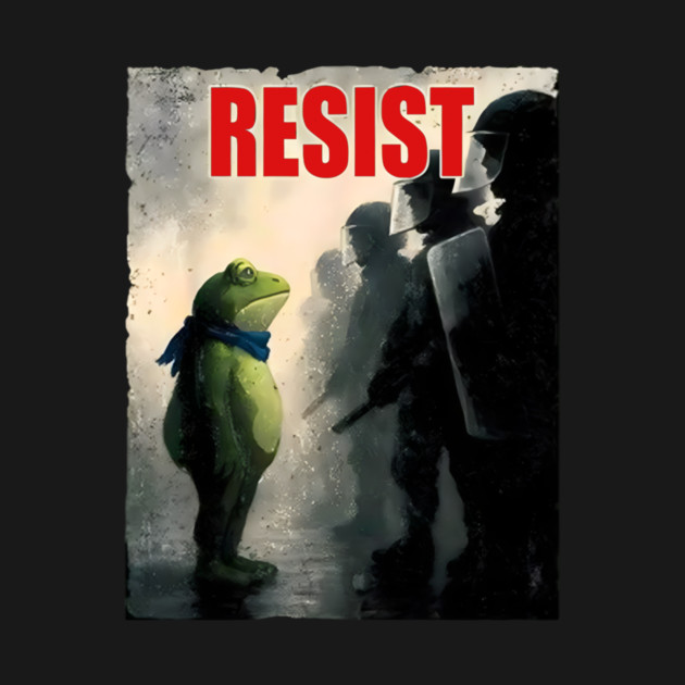 Portland Frog Resist Protest - Anti-ICE, Portland Frog, Protest, Anti ...