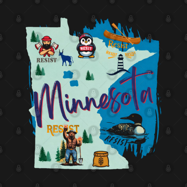 Minnesota-Resist - Minnesota Resist - T-Shirt | TeePublic