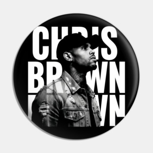 chris brown button pins