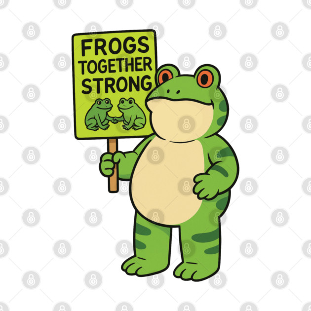 Frogs Together Strong - Portland Frog - T-Shirt | TeePublic