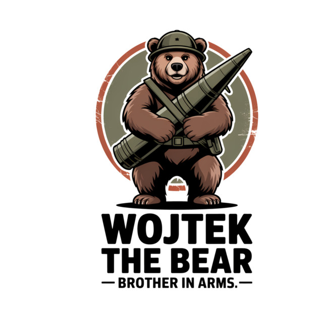 Wojtek Bear Soldier Artillery - Wojtek - T-Shirt | TeePublic