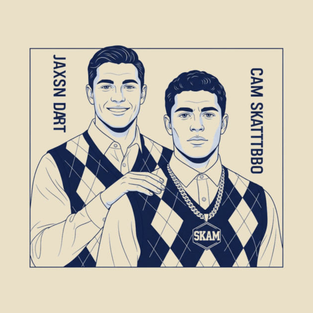 Jaxson Dart & Cam Skattebo Family Portrait - Jaxson Dart - Shorts ...