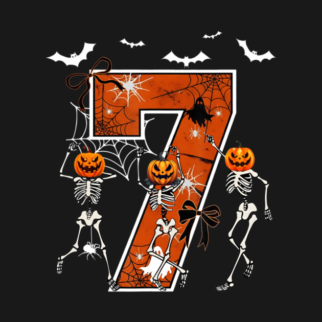 Number 7 Six Seven 6 7 Halloween Dancing Skeleton - Number Meme ...
