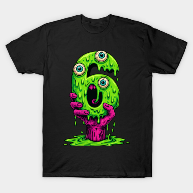 Slime Monster Six - Monster - T-Shirt | TeePublic
