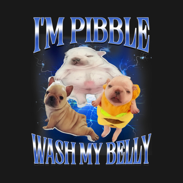 Silly Meme I'm Pibble Wash My Belly Clean My Belly Meme - Pibble Dog ...