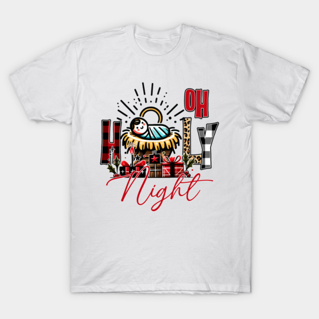 Oh Holy Night – Baby Jesus Nativity Scene Christmas Design - Oh Holy ...