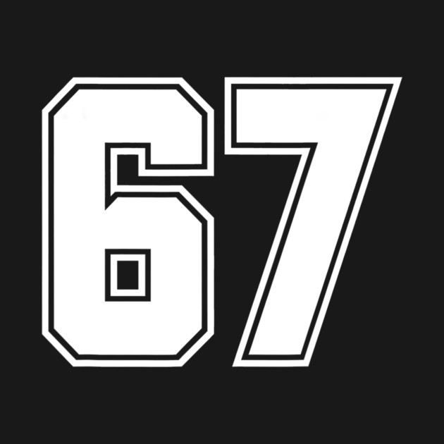 6 7 Number 67 Gen Alpha - Gen Alpha Meme - T-Shirt | TeePublic