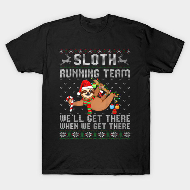 Sloth's Hilarious Holiday Hustle Ugly Christmas - Sloth Christmas - T ...