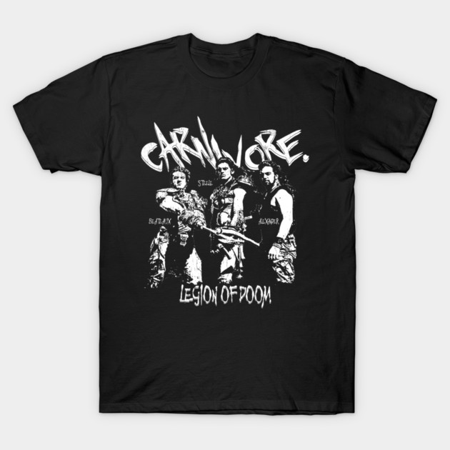 Carnivore band 80s bootleg white version - Carnivore - T-Shirt | TeePublic