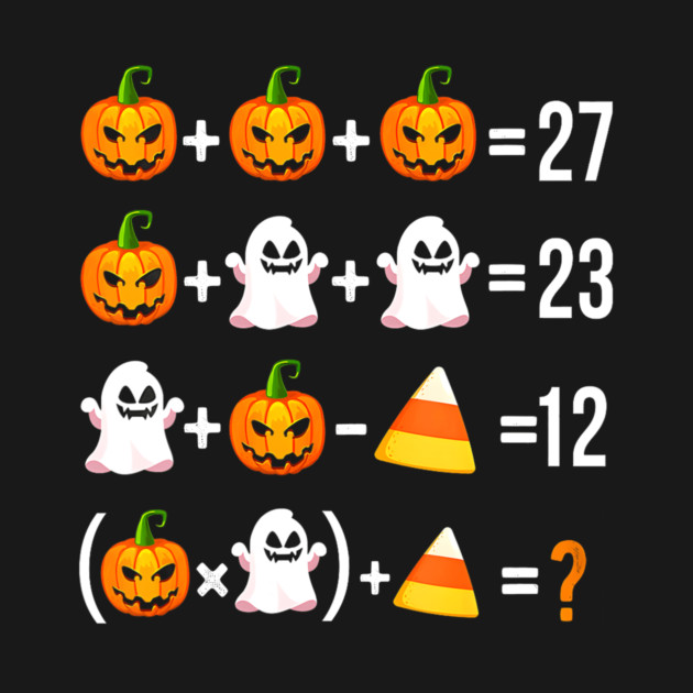 67 Pumpkin Ghost Math Teacher Halloween - Funny Meme Pumpkin - T-Shirt ...