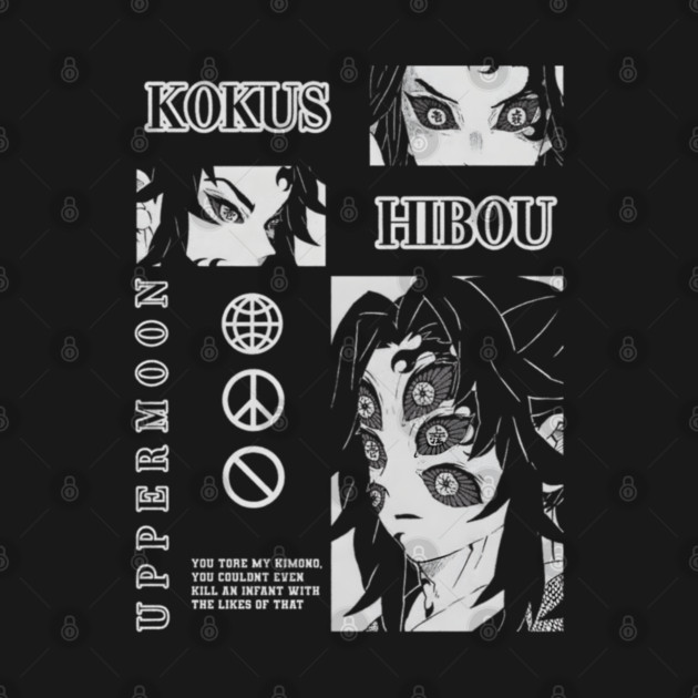 Kokushibo Upper Moon - Anime Character Art - T-Shirt | TeePublic