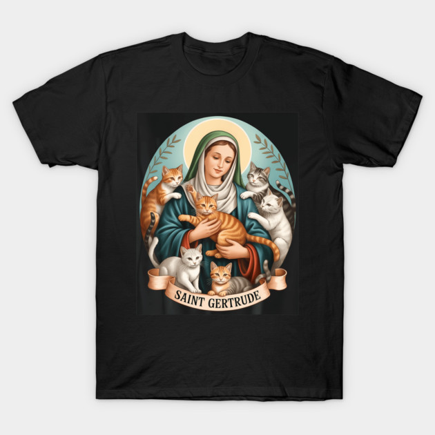 Saint Gertrude Patron Saint Of Cats Nivelles Widow Gardeners - Saint ...