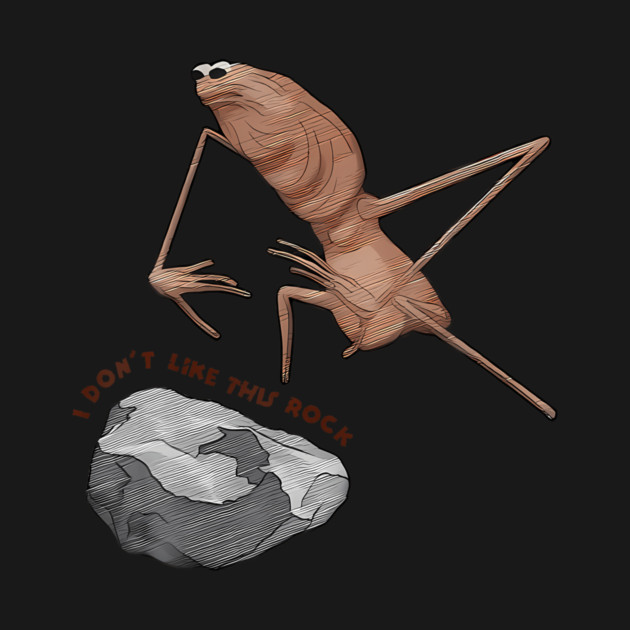 Retro Marcus The Worm I Don'T Like This Rock - Retro Marcus - T-Shirt ...