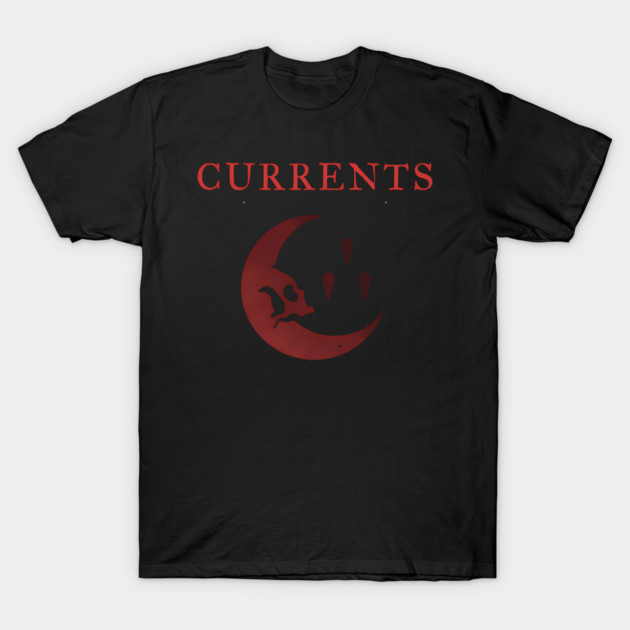 Currents Bloody Red Crescent Moon Skull Emblem - Currents - T-Shirt ...