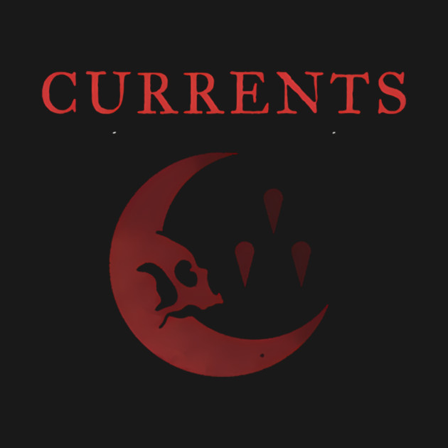 Currents Bloody Red Crescent Moon Skull Emblem - Currents - T-Shirt ...