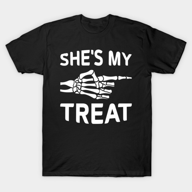 She’s My Treat Funny Halloween Couples Matching Design - Halloween ...