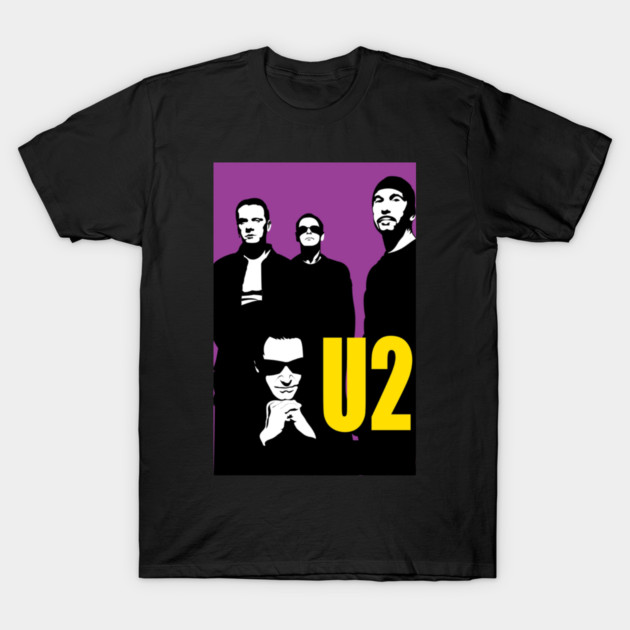 Legendary Band Members Pop Art Style - U2 Band - T-Shirt | TeePublic