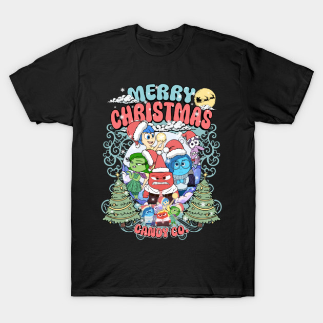Inside Out Christmas Sadness Anger Joy - Inside Out Christmas - T-Shirt ...