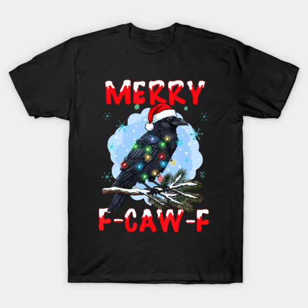 Merry Christmas F-Caw-F Crow Vintage Santa Black Bird - Vintage Santa ...