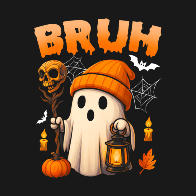 Bruh Ghost Halloween Ghost Trick Or Treat Candy - Bruh Ghost Halloween ...