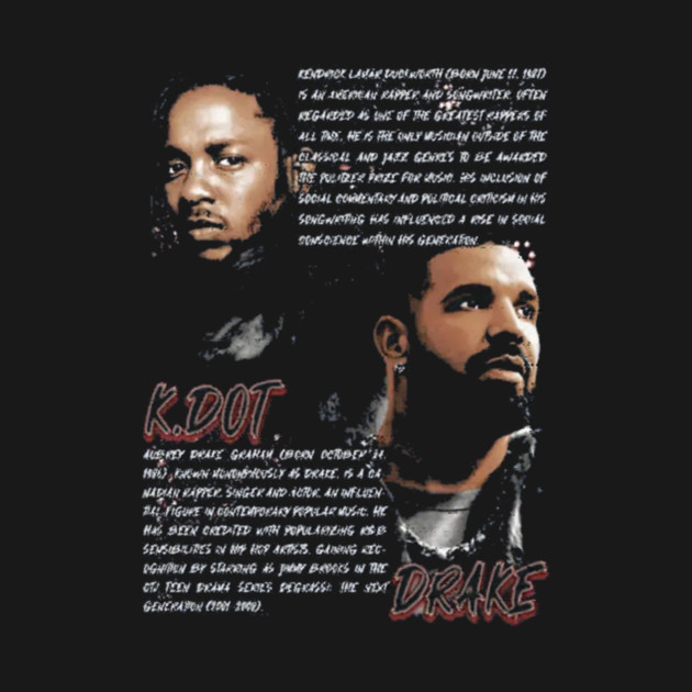Kendrick Lamar Vs. Drake - Kendrick Lamar - T-Shirt | TeePublic