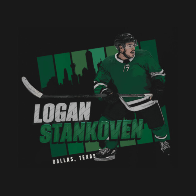 Logan Stankoven Dallas City Stack - Logan Stankoven - T-Shirt | TeePublic